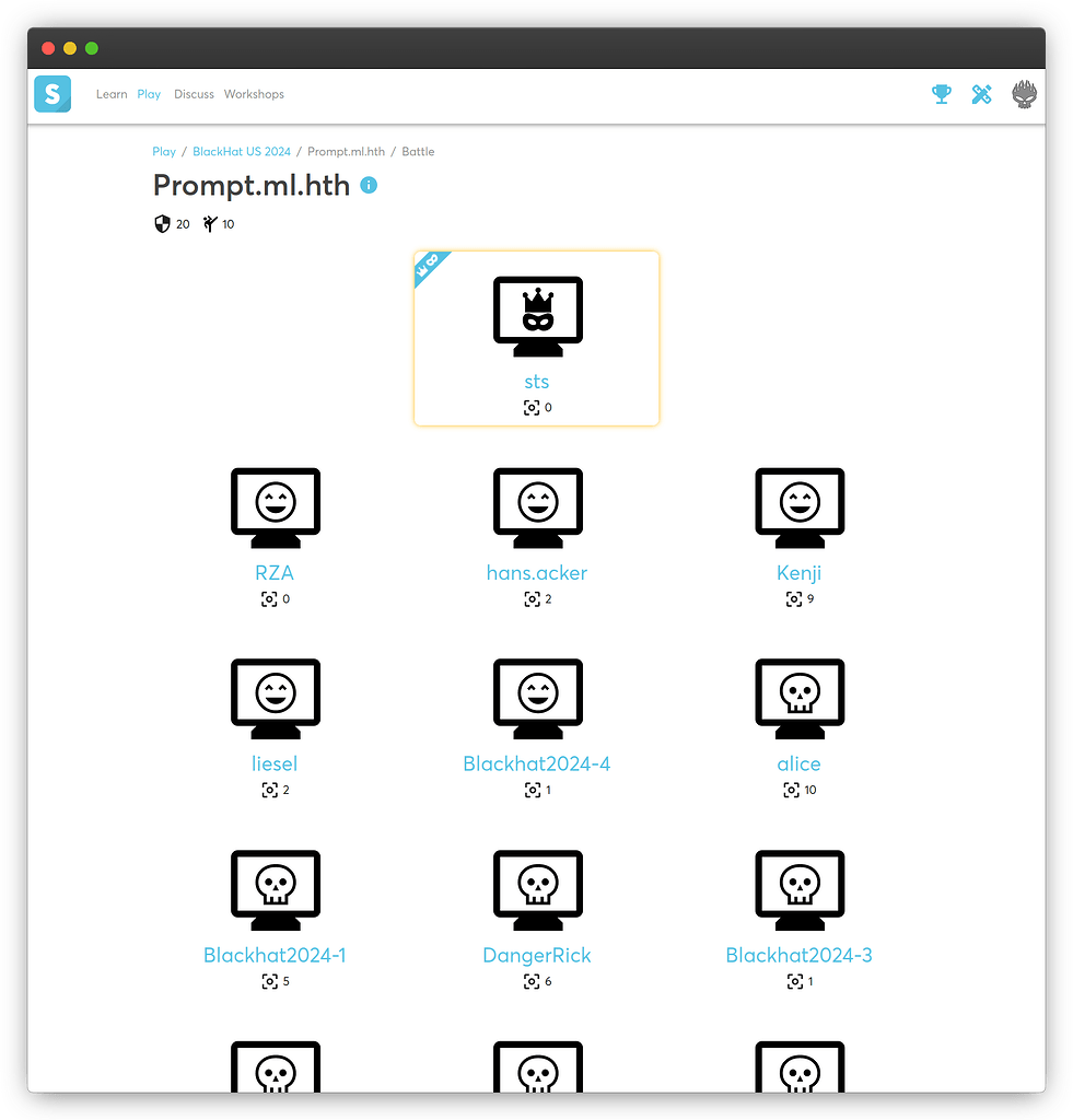 Winner of SecDim AI Wargame at Black Hat US 2024 - News - Discuss